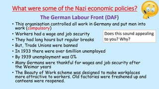 Nazi social economic policies | PPTX