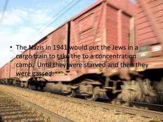 Nazi stuka, cargo train, nazi and jew, and holocaust. wrap fair. | PPTX