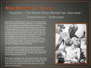 Nazi treatment of minorities toni & hannah | PPT