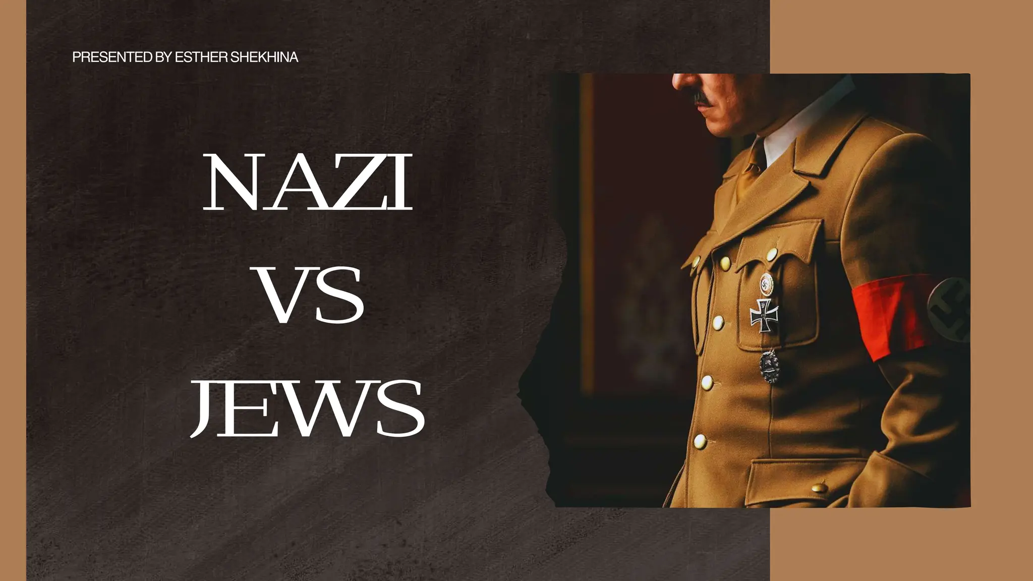 Hitler Nazi versus Jews presentation slides | PPTX