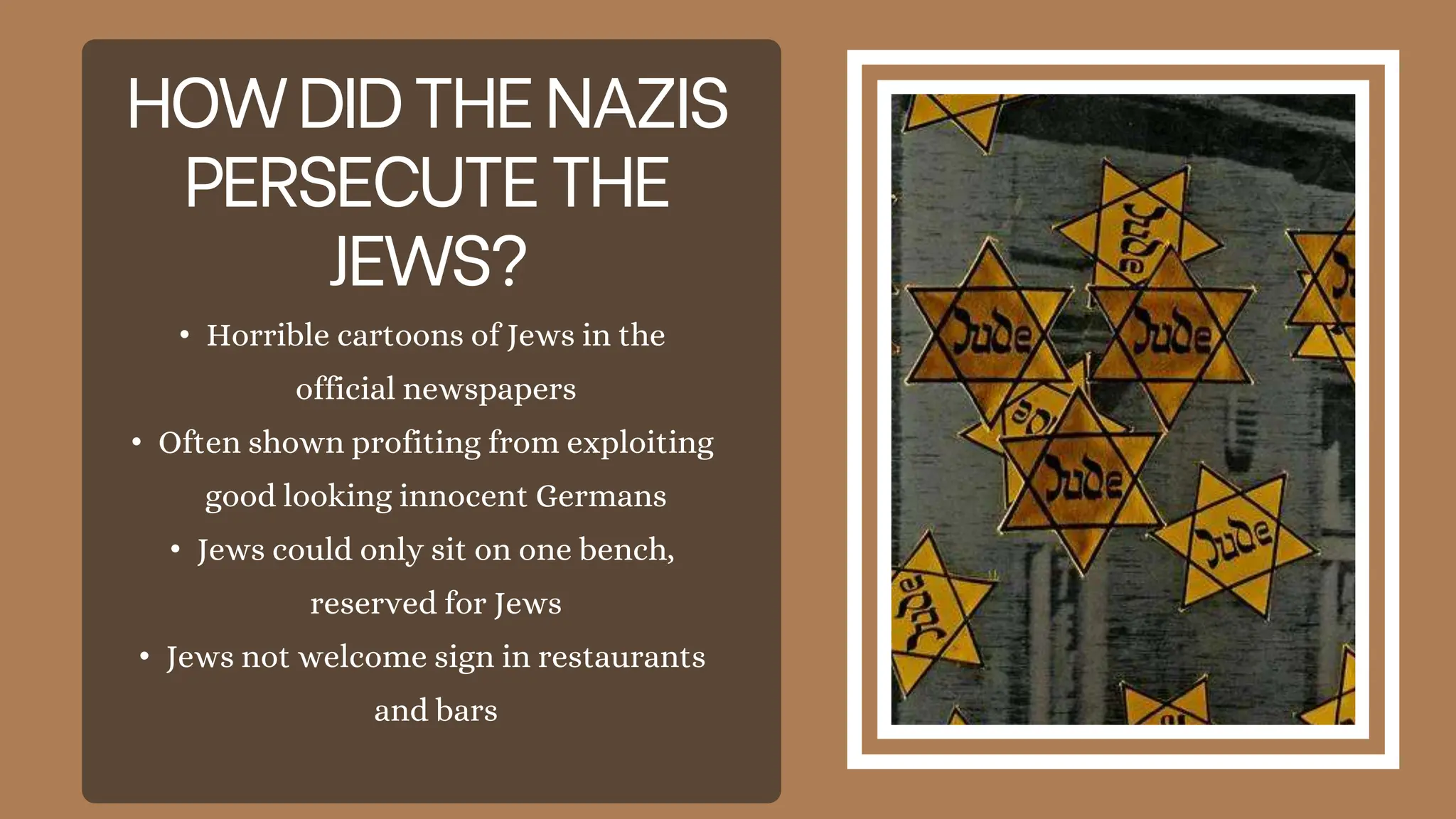 Hitler Nazi versus Jews presentation slides | PPTX