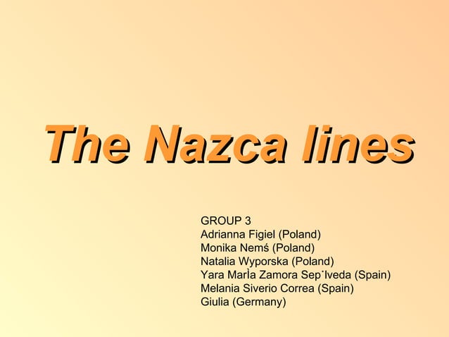 Nazka lines | PPT