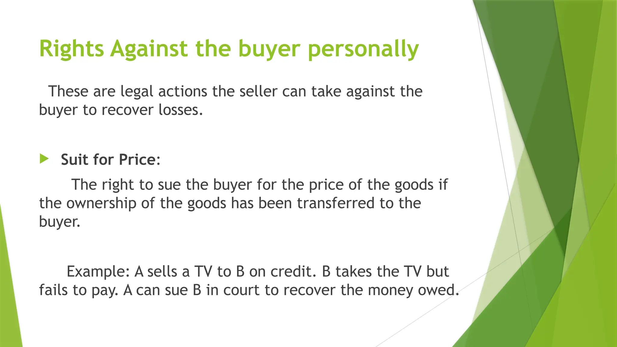 Unpaid seller -Meaning and rights. Business law | PPTX