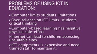 ICT for Education : Potential and Potency. | PPTX | Internet | Computing