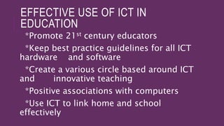 ICT for Education : Potential and Potency. | PPTX | Internet | Computing