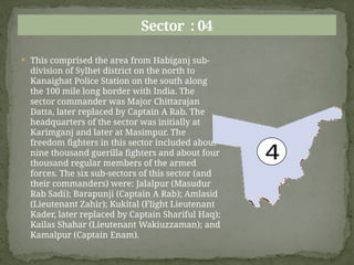 The sector of the liberation war of Bangladesh presentation. ( Nazmul ...