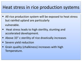Impact of climate change on rice production | PPTX
