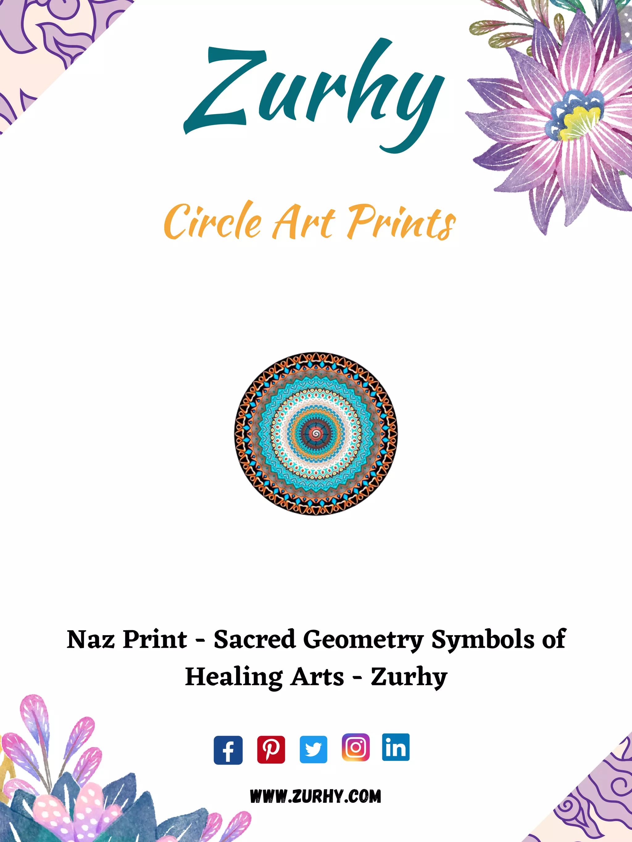 Naz Print - Sacred Geometry Symbols of Healing Arts - Zurhy | PDF