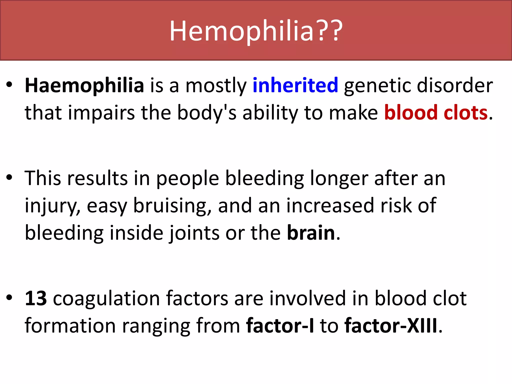 Antihemophilic Factor (Helixate FS) | PPTX