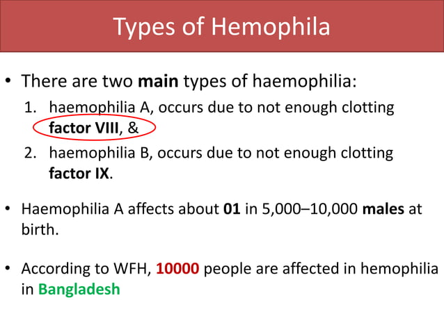 Antihemophilic Factor (Helixate FS) | PPTX | Blood Disorders | Diseases ...