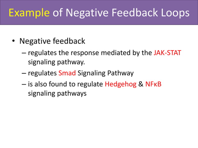 Negative & Positive Feedback in Cell Signaling | PPTX
