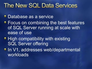 Roles y Responsabilidades en SQL Azure | PPT