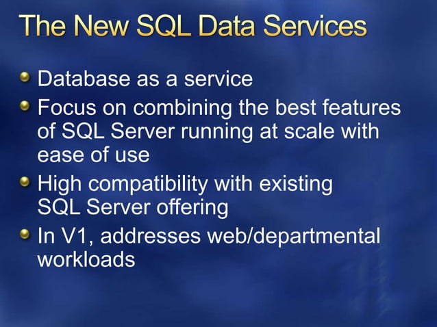 Roles y Responsabilidades en SQL Azure | PPT