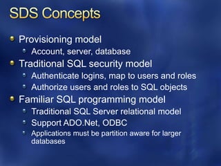 Roles y Responsabilidades en SQL Azure | PPT