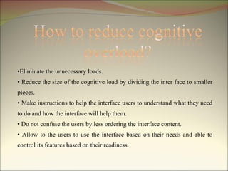 Effective Interface Design By Avoiding Cognitive Overload, Nazzal Th ...