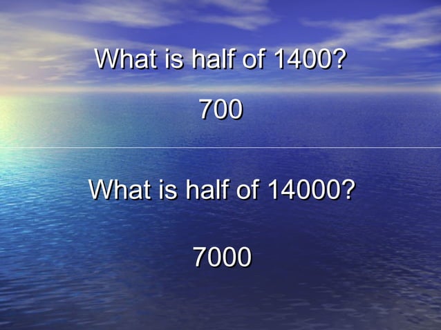 Half and double | PPT