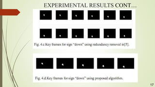 A Framework For Dynamic Hand Gesture Recognition Using Key Frames Extraction | PPT