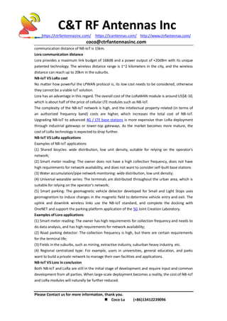 NB-IoT vs Lora | PDF