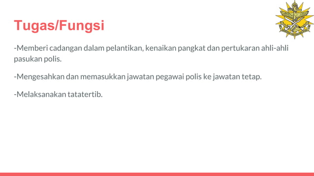 Suruhanjaya Perkhidmatan (Pasukan Polis dan Majlis Tentera) | PPTX