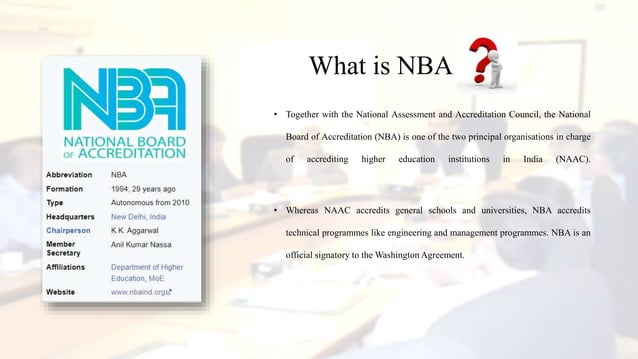 National Board Of Accreditation | PPTX | Professional School ...