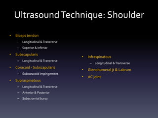 Ultrasound - Shoulder | PDF
