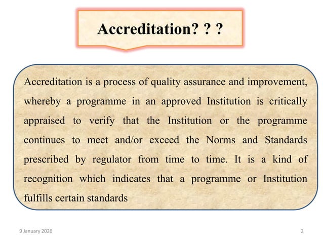 National Board of Accreditation Road Map | PDF | Professional School ...