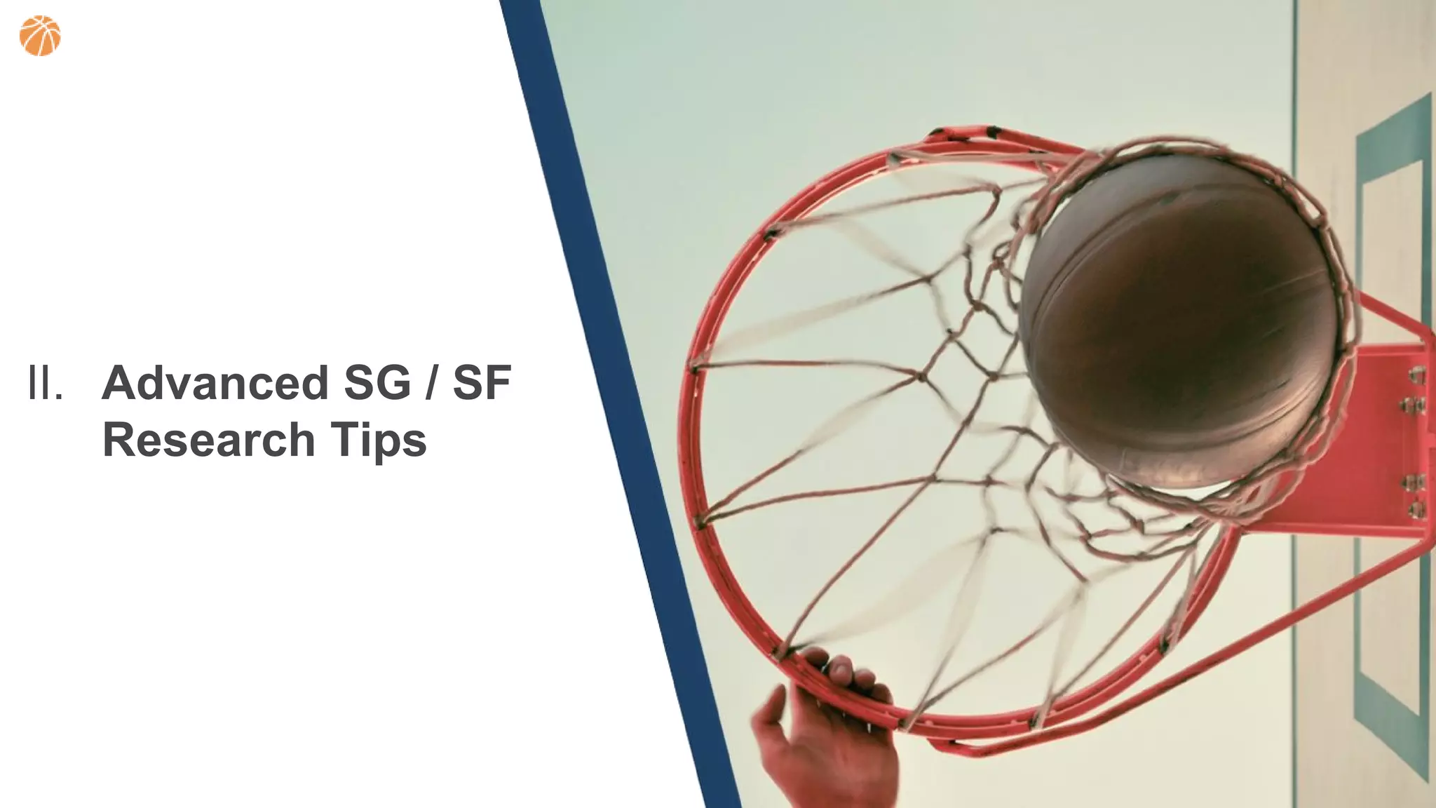 NBA: Shooting Guard + Small Forward Selection | PPT