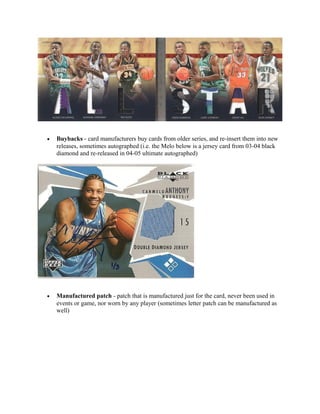 Nba basketball cards 101 card terminology | DOC
