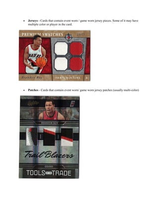 Nba basketball cards 101 card terminology | DOC