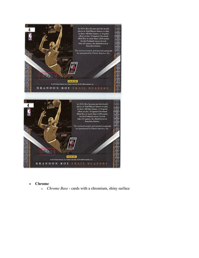 Nba basketball cards 101 card terminology | DOC