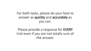 NBack Instructions how to administer and run | PPT