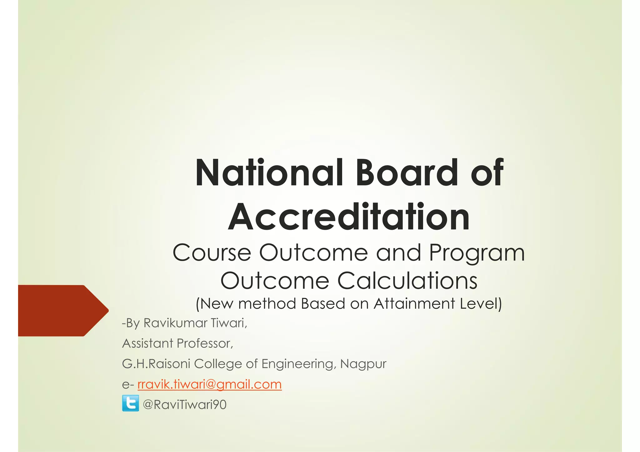 Course Outcome and Program Outcome Calculation(new method) | PDF