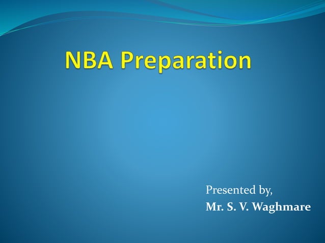NBA preparation for Tier-II Institute according to revised SAR | PPTX | Undergraduate Education ...