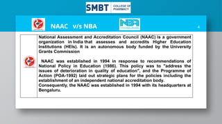 NBA Vs NAAC for Phramacy Program GENERAL.pptx