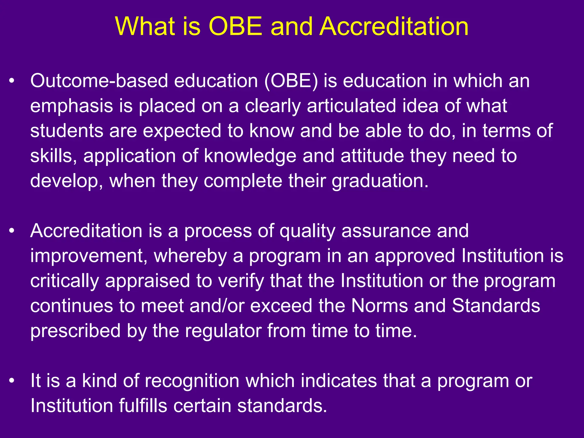 National Board of Accreditation workshop | PPTX