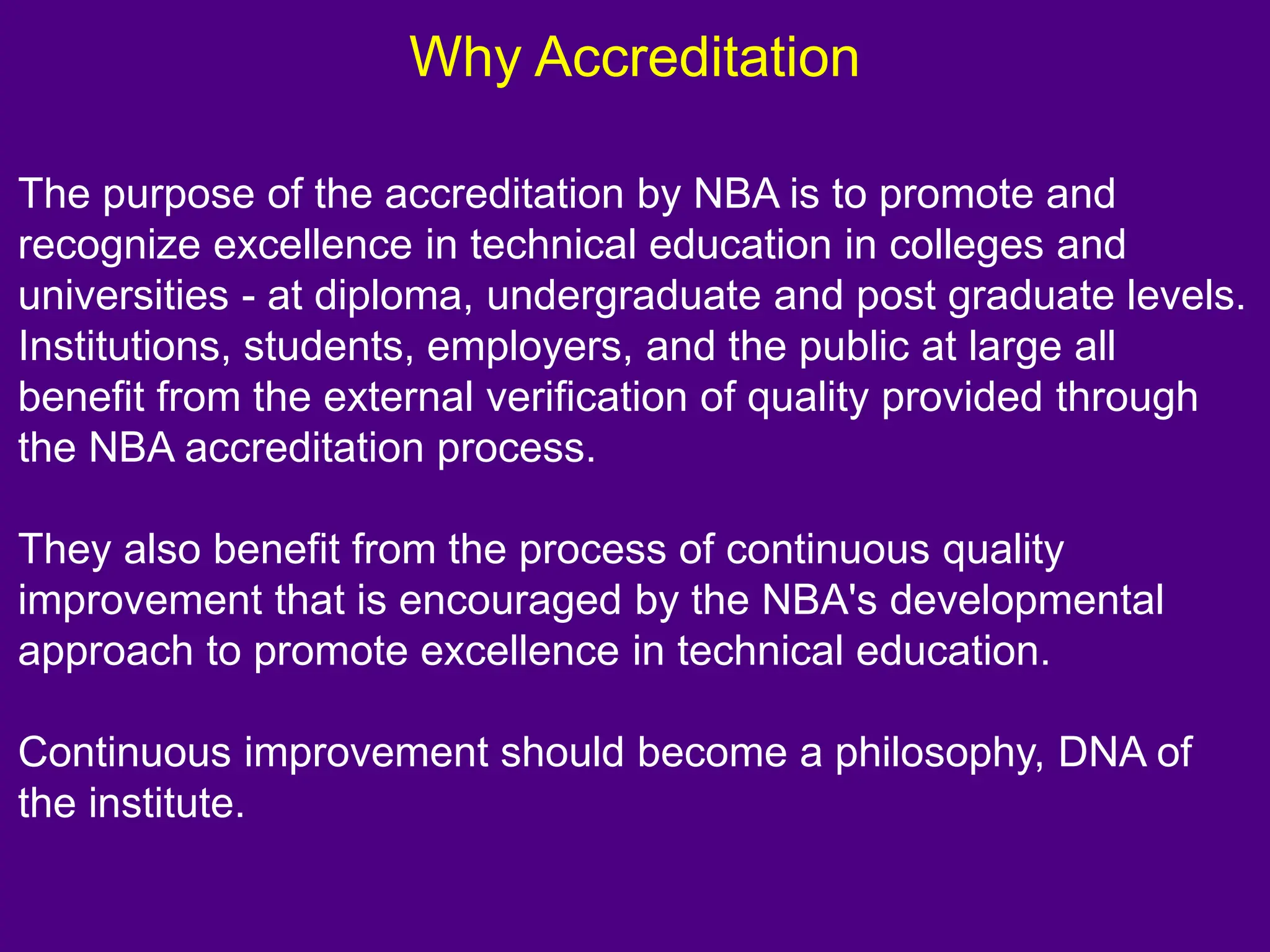 National Board of Accreditation workshop | PPTX
