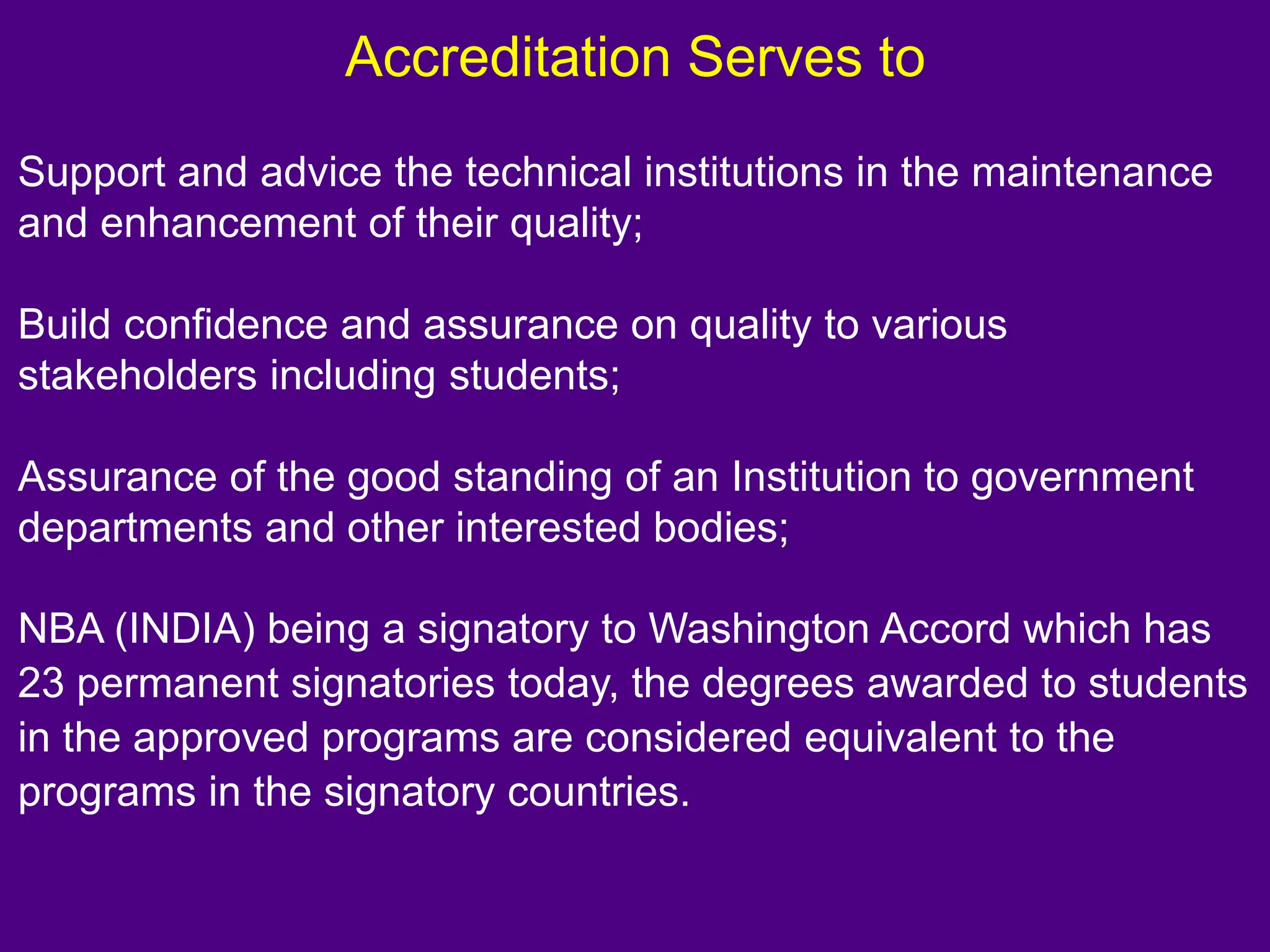 National Board of Accreditation workshop | PPTX