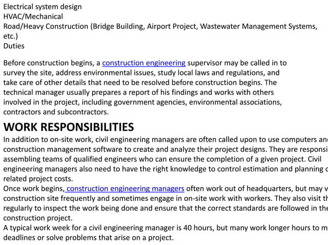 WHAT IS CONSTRUCTION ENGINEERING MANAGEMENT? | PPTX