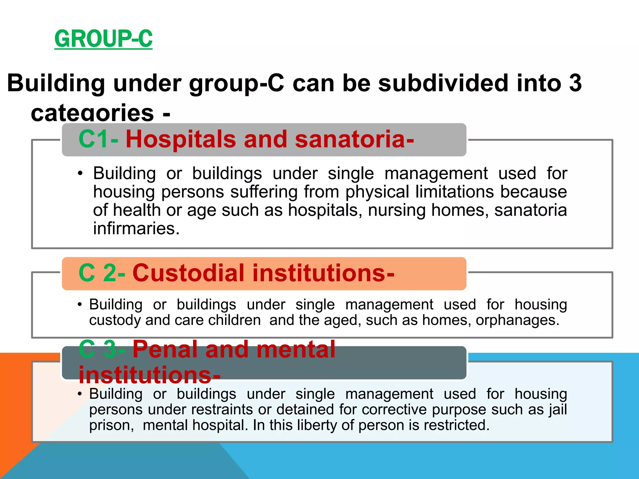 Classification of Builduing as per NBC | PPTX