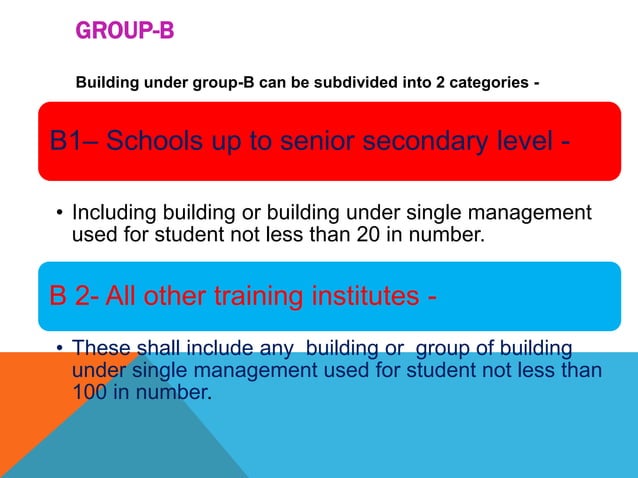 Classification of Builduing as per NBC | PPTX