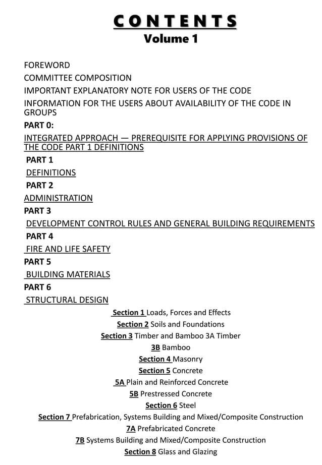 NBC summary part 1 ,2 | PPTX | Civil Engineering Industry | Industries