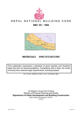 Nbc101 material specification | PDF