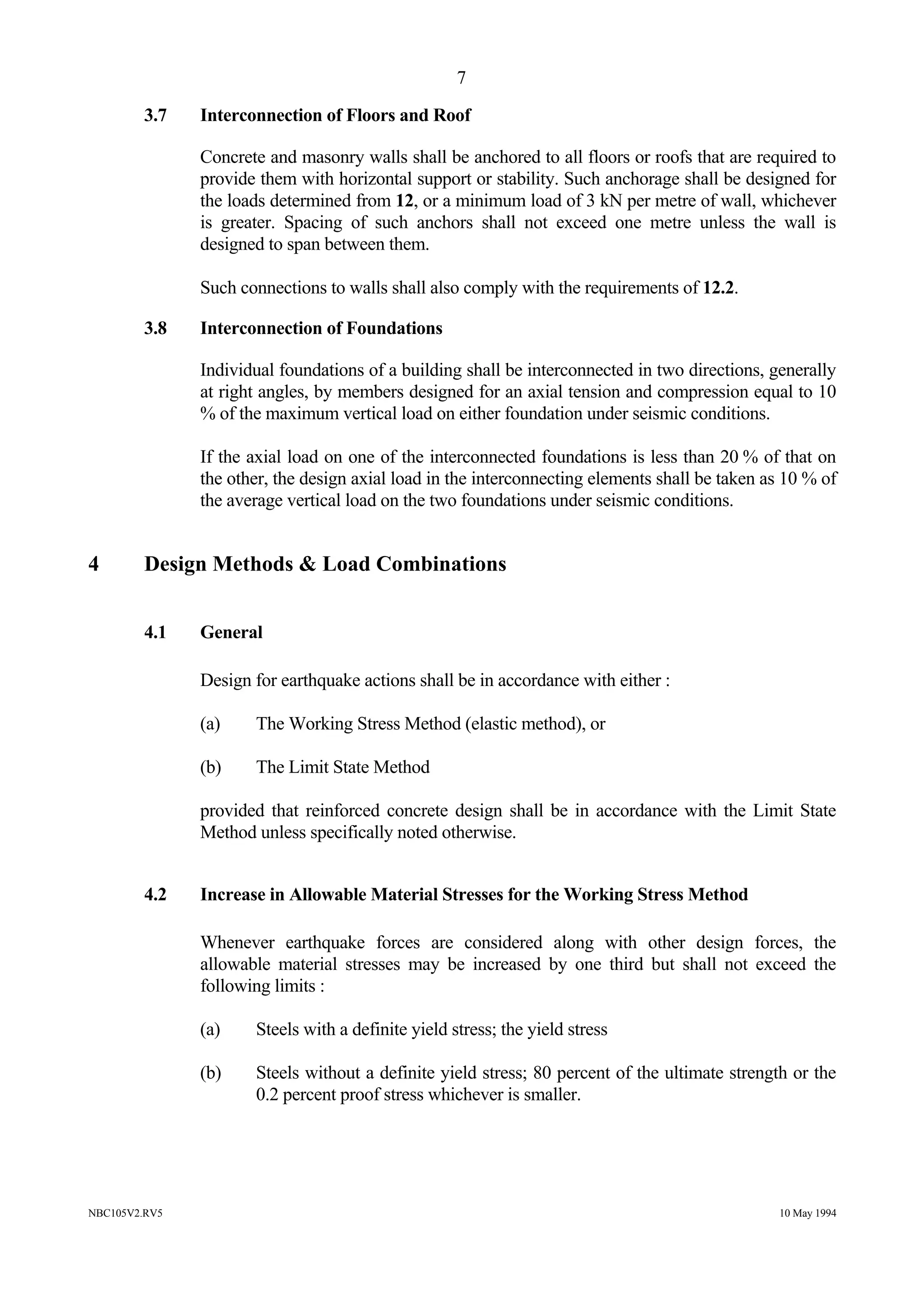 Nbc105 (seismic design of buildings) | PDF