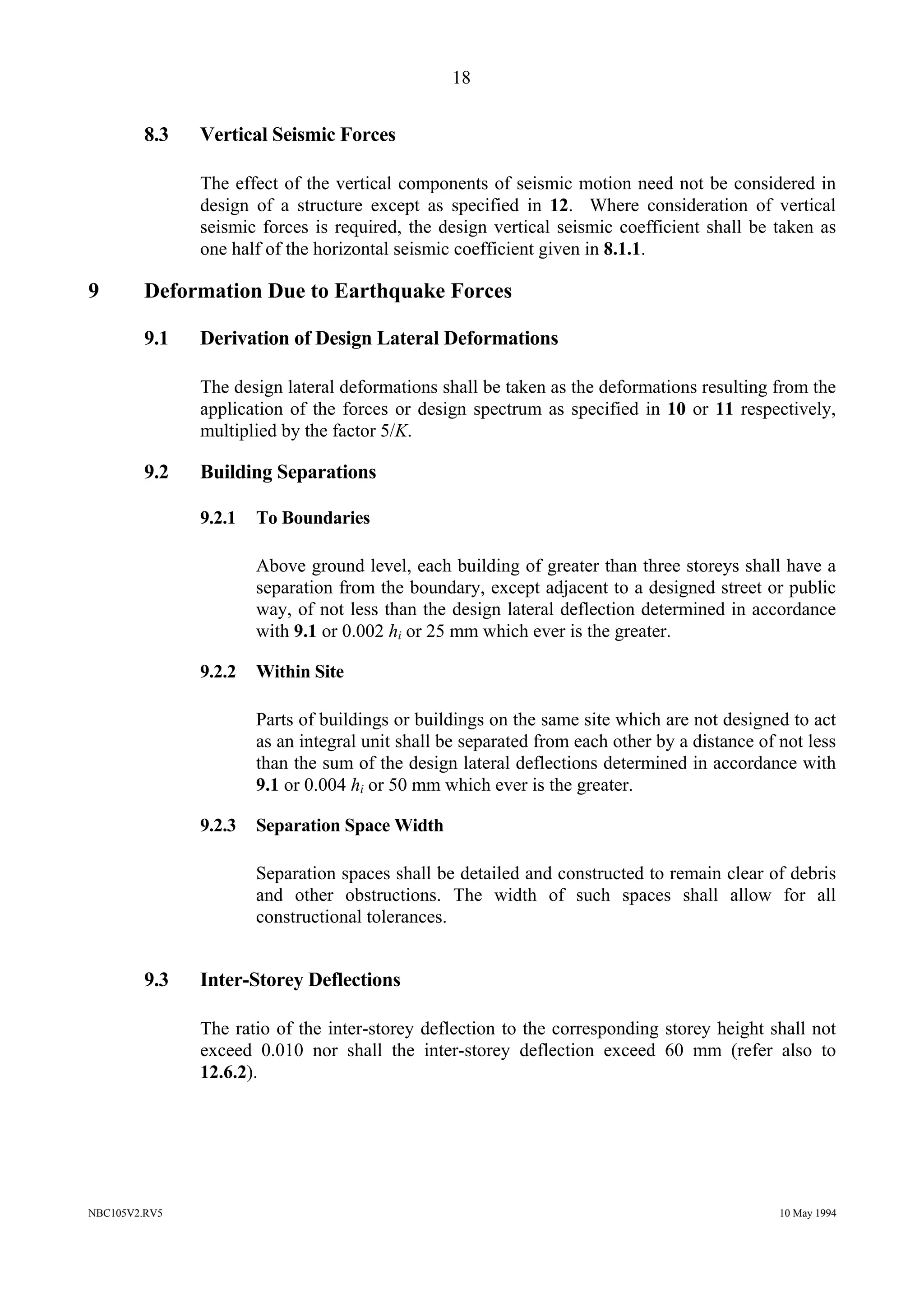 Nbc105 (seismic design of buildings) | PDF