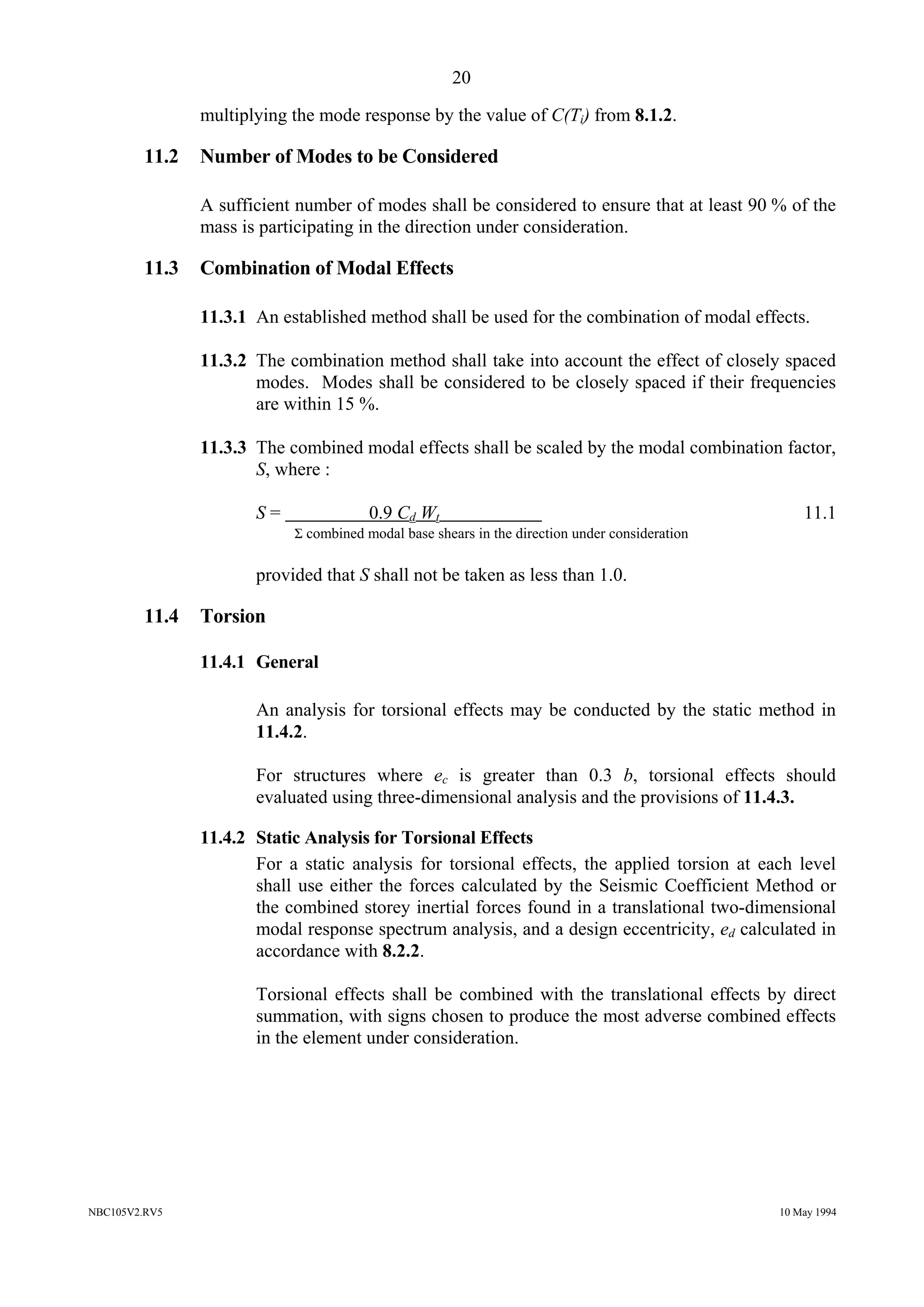 Nbc105 (seismic design of buildings) | PDF