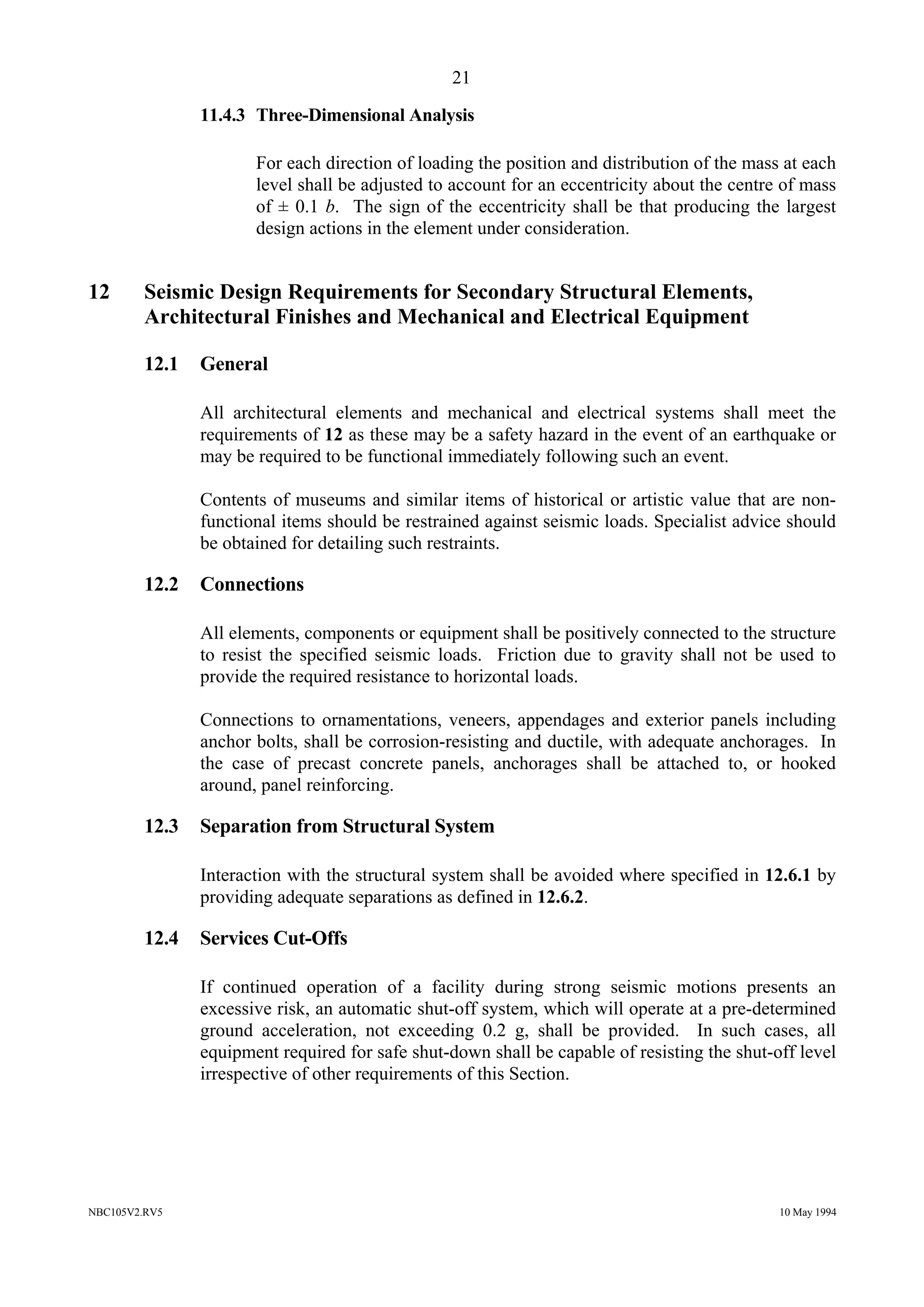 Nbc105 (seismic design of buildings) | PDF