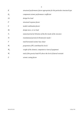 Nbc105 (seismic design of buildings) | PDF