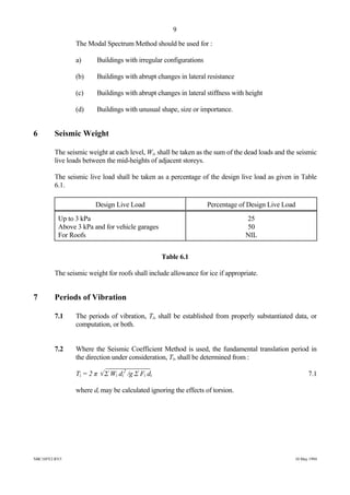 Nbc105 (seismic design of buildings) | PDF
