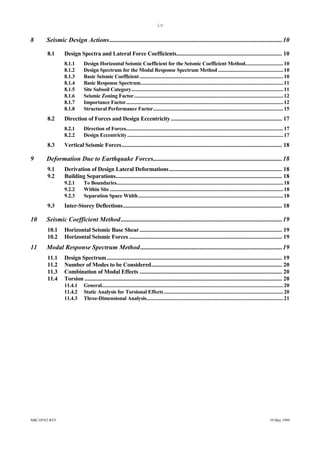 Nbc105 (seismic design of buildings) | PDF