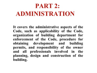 National building codes 2005 history overview | PPS